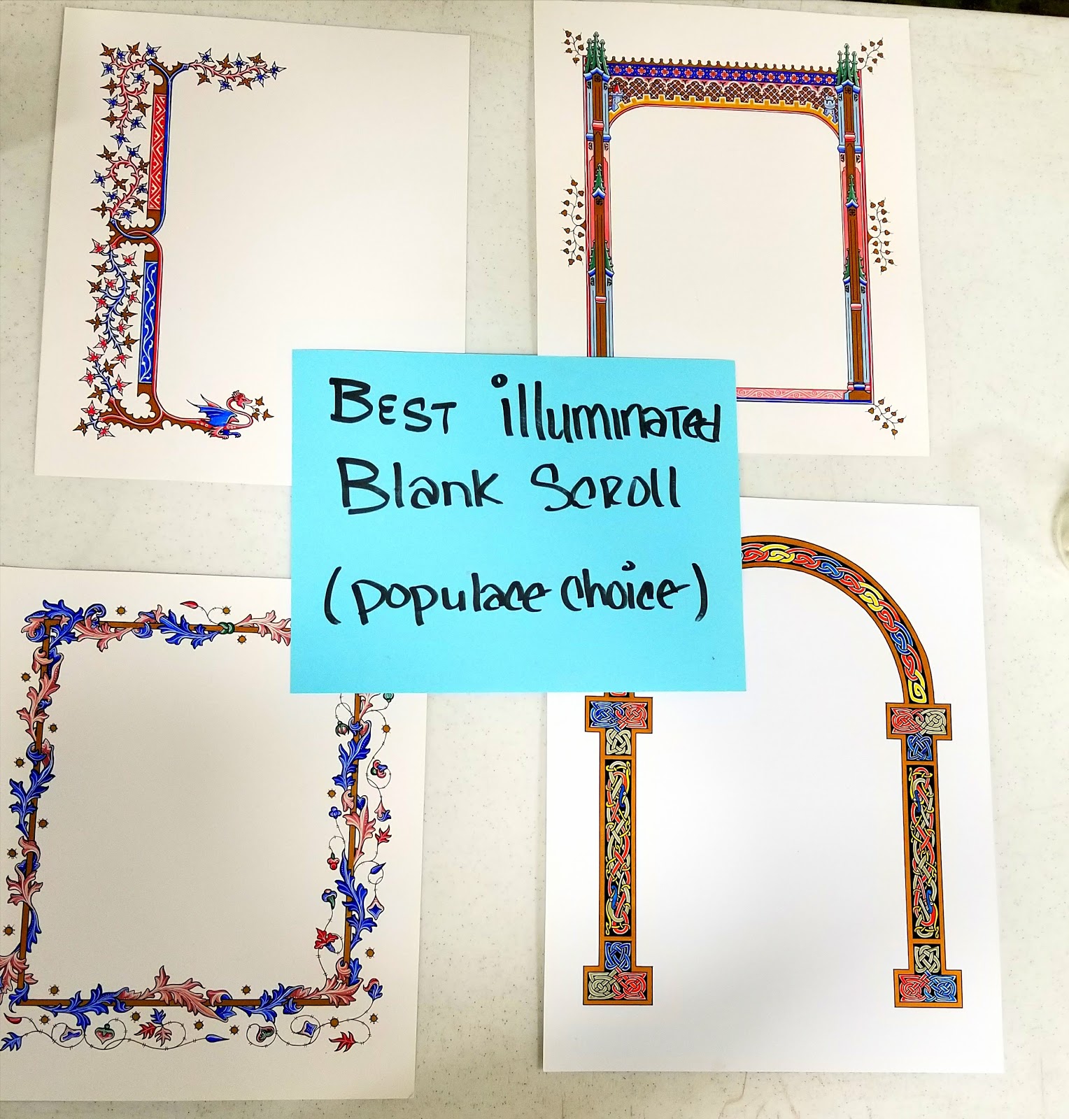 Guide To Blank Border Scroll Creation – An Itinerant Scribe